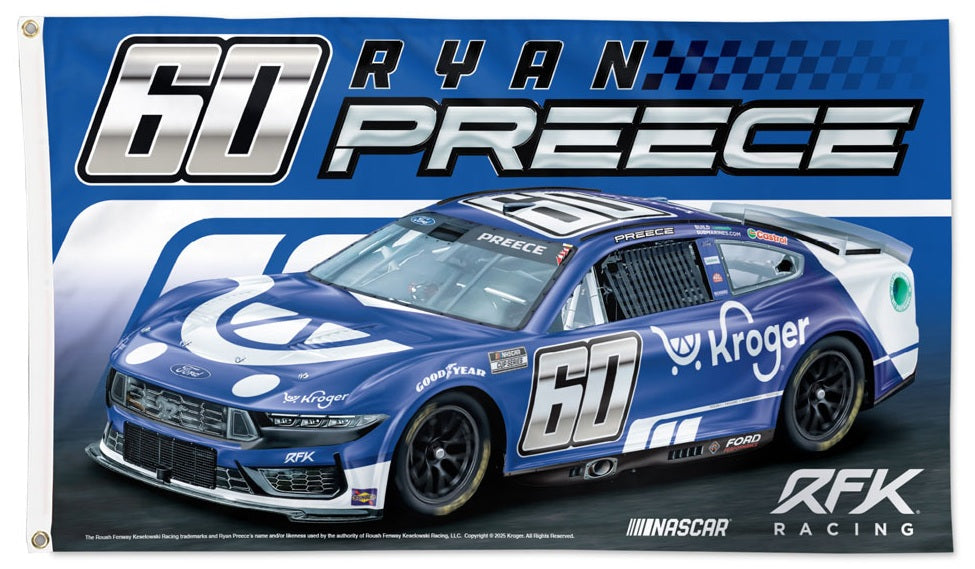 Ryan Preece Flag 3x5 Kroger 2025 NASCAR Racing