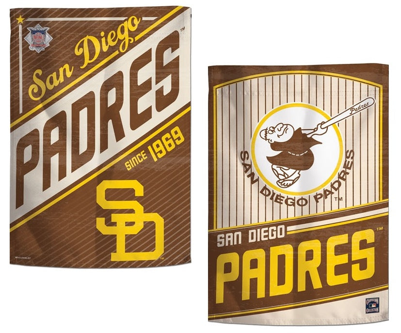 San Diego Padres Garden Flag 2 Sided Cooperstown MLB