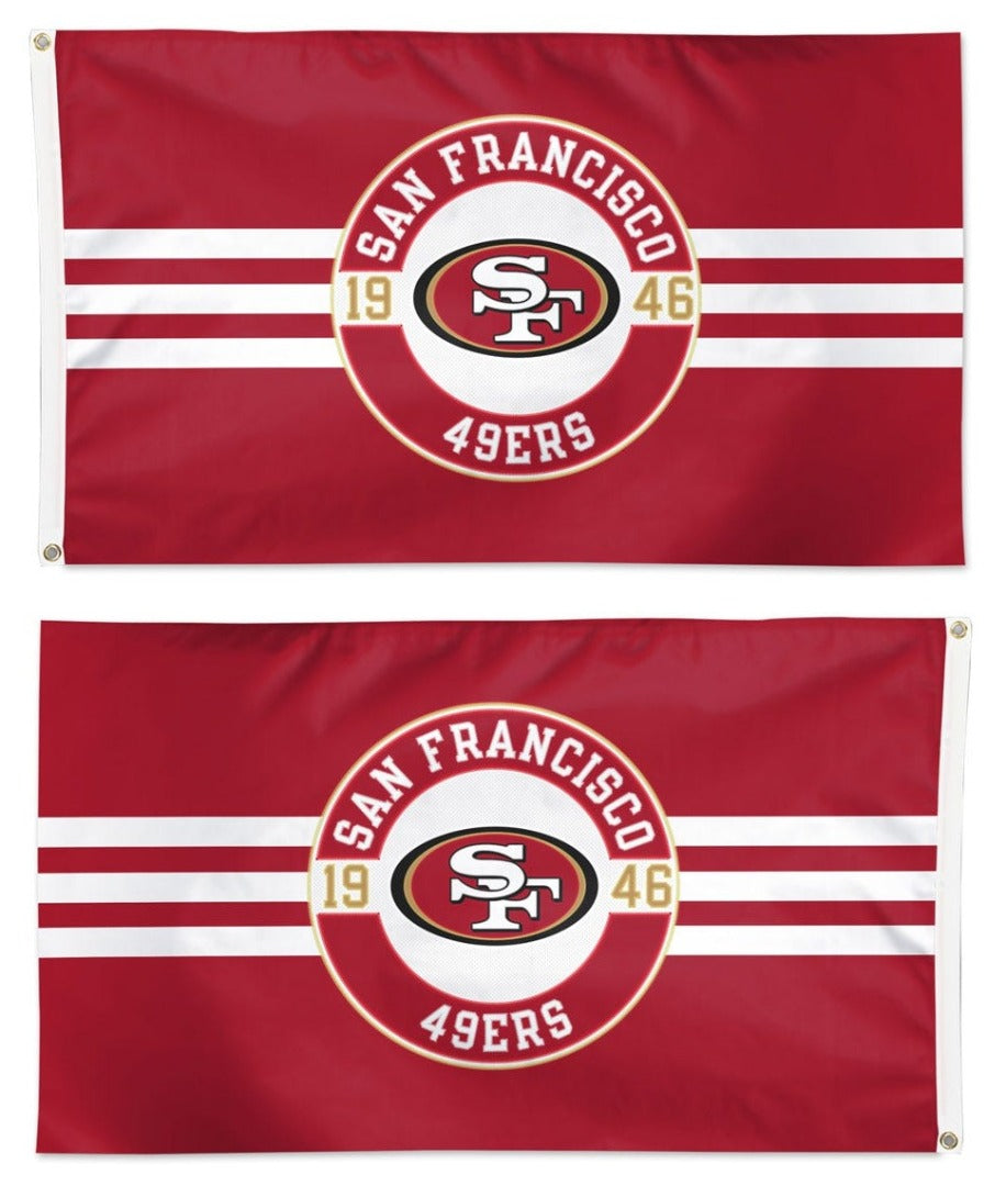 San Francisco 49ers Flag 2 Sided Applique NFL
