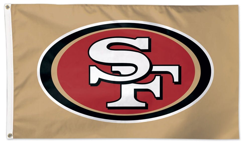 San Francisco 49ers Flag 3x5 Gold Logo NFL
