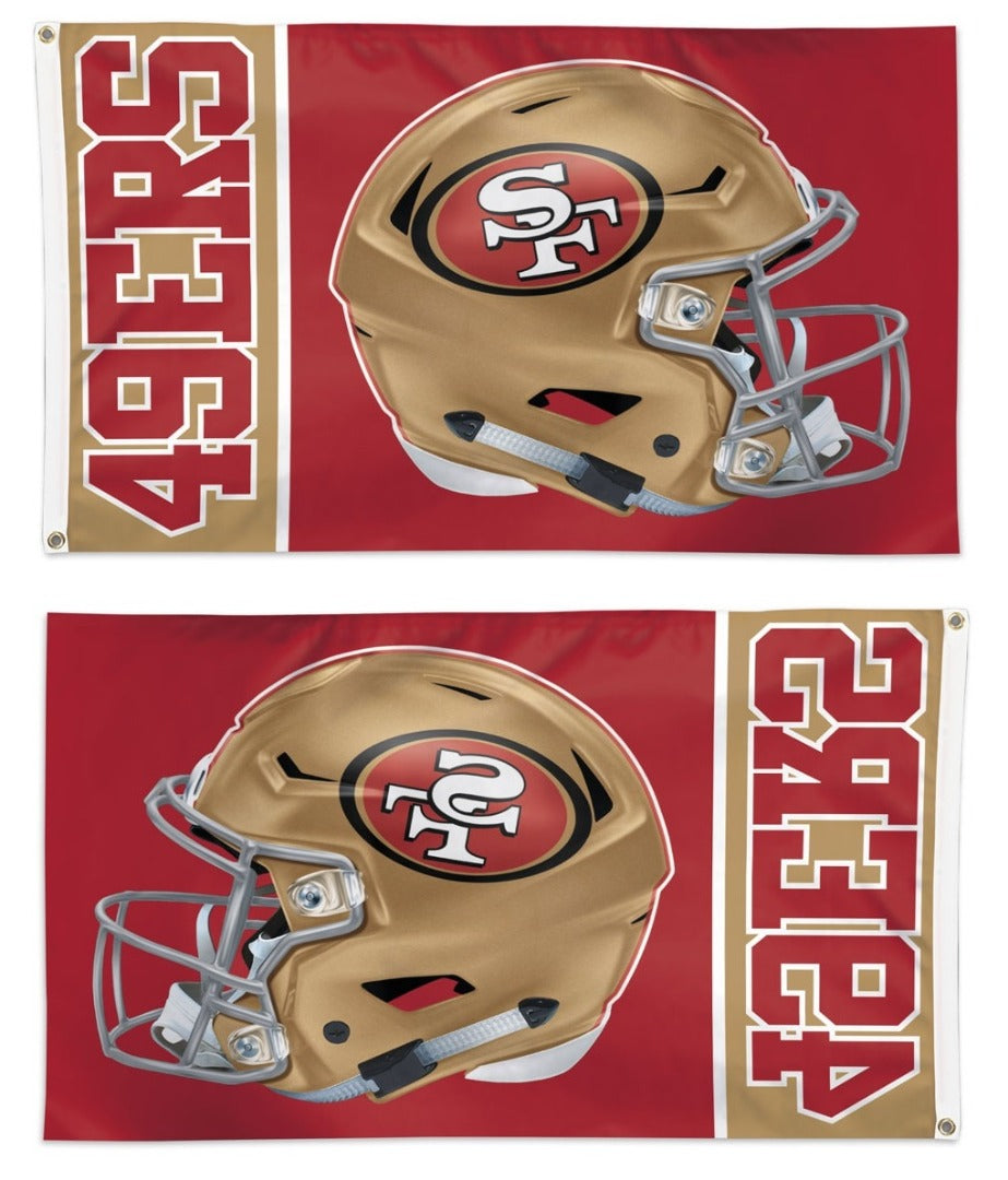 San Francisco 49ers Flag 3x5 Helmet Design NFL