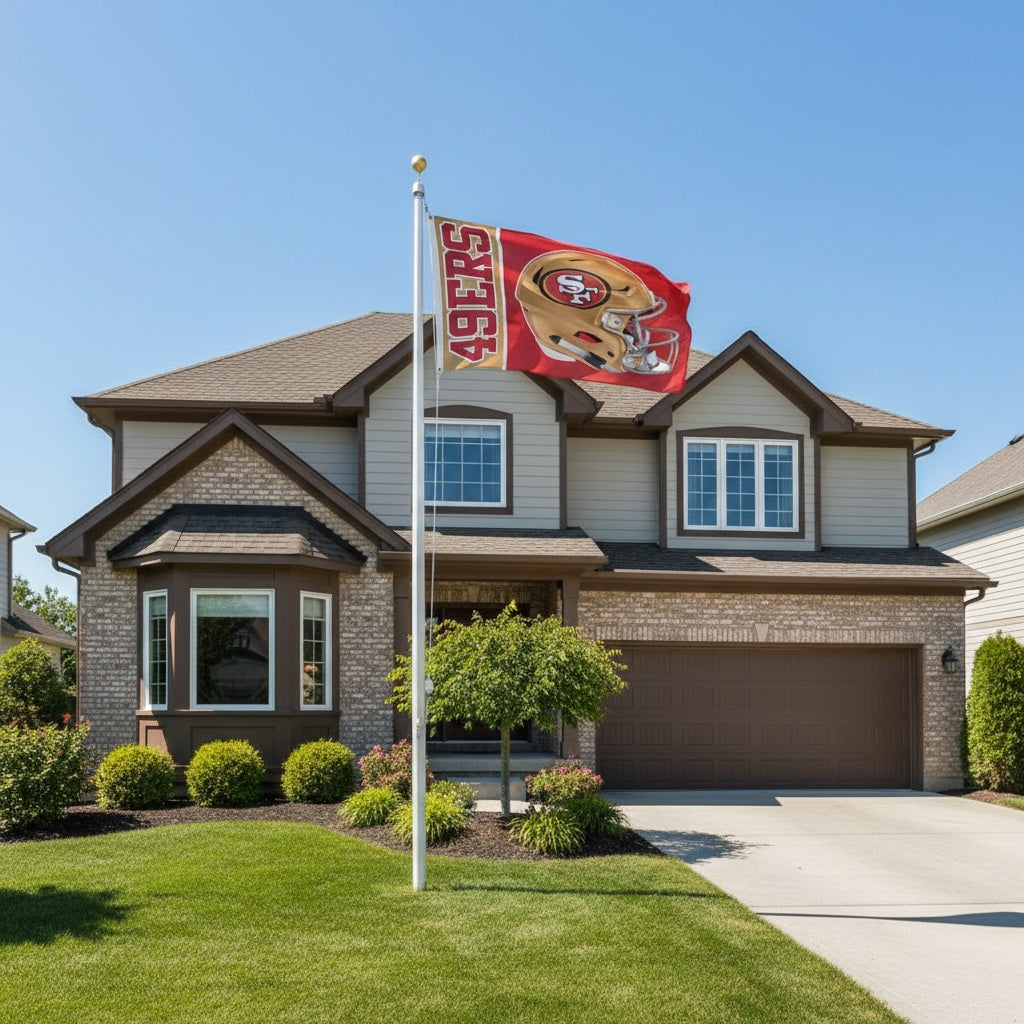 San Francisco 49ers Flag 3x5 Helmet Design NFL