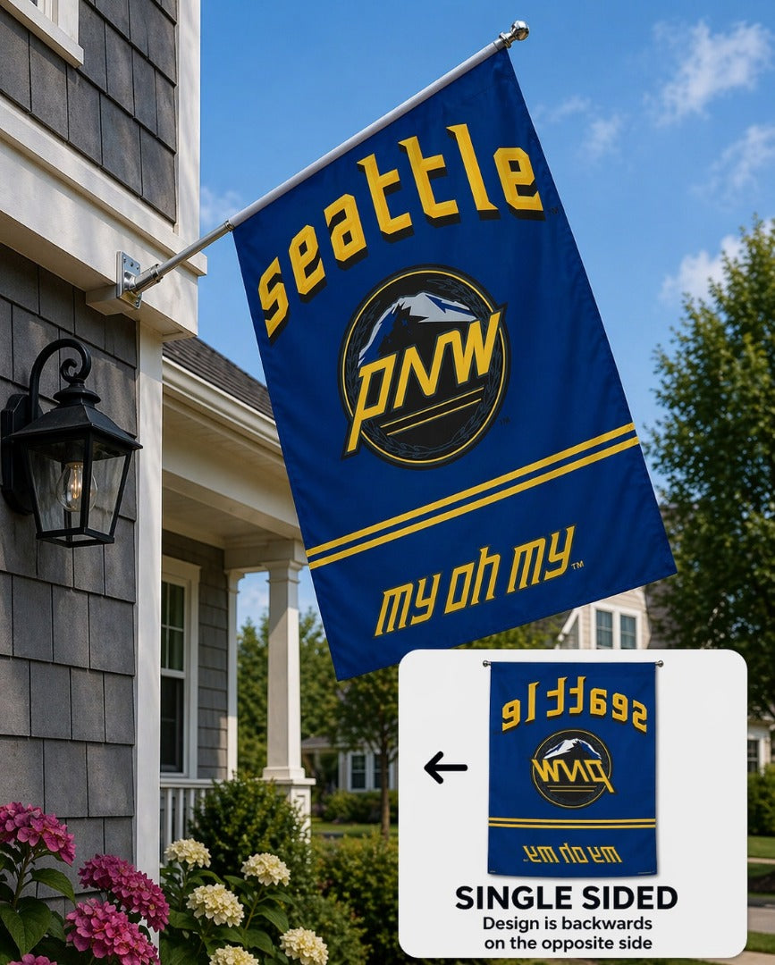 Seattle Mariners Banner City Connect Flag PNW My Oh My MLB