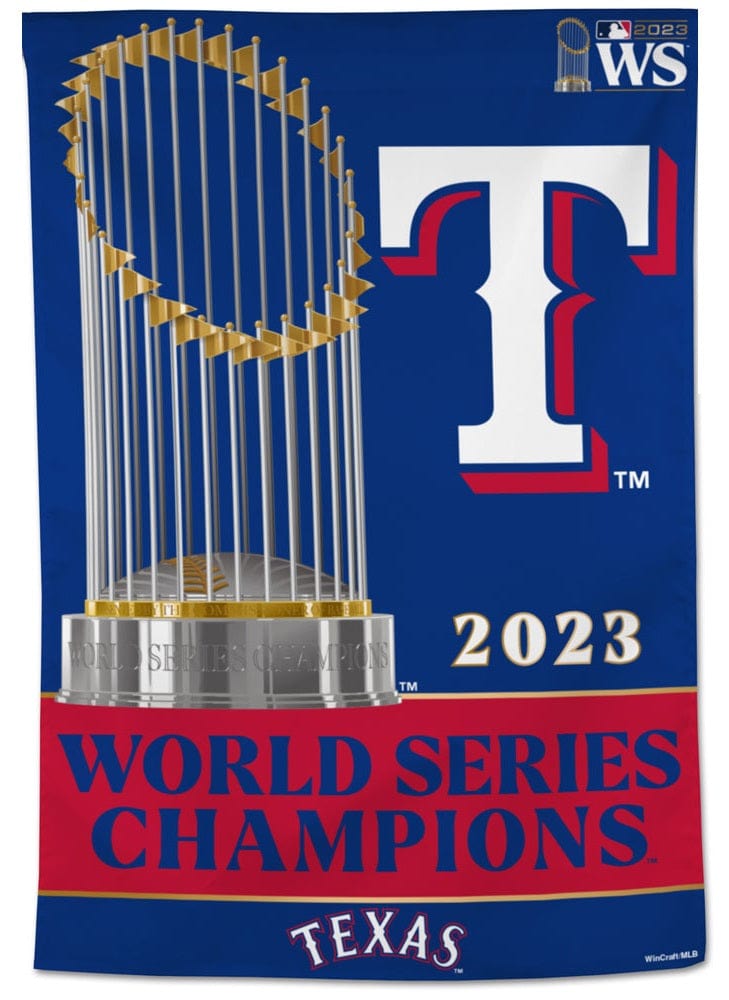 Texas Rangers Banner 2023 World Series Champions Flag