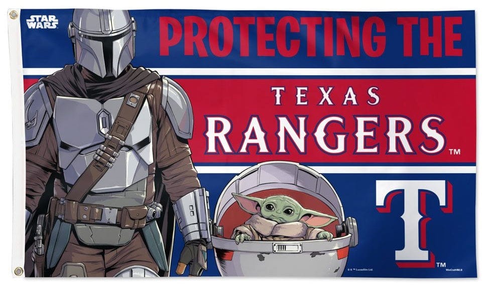 Texas Rangers Flag 3x5 Protecting The Rangers Star Wars MLB