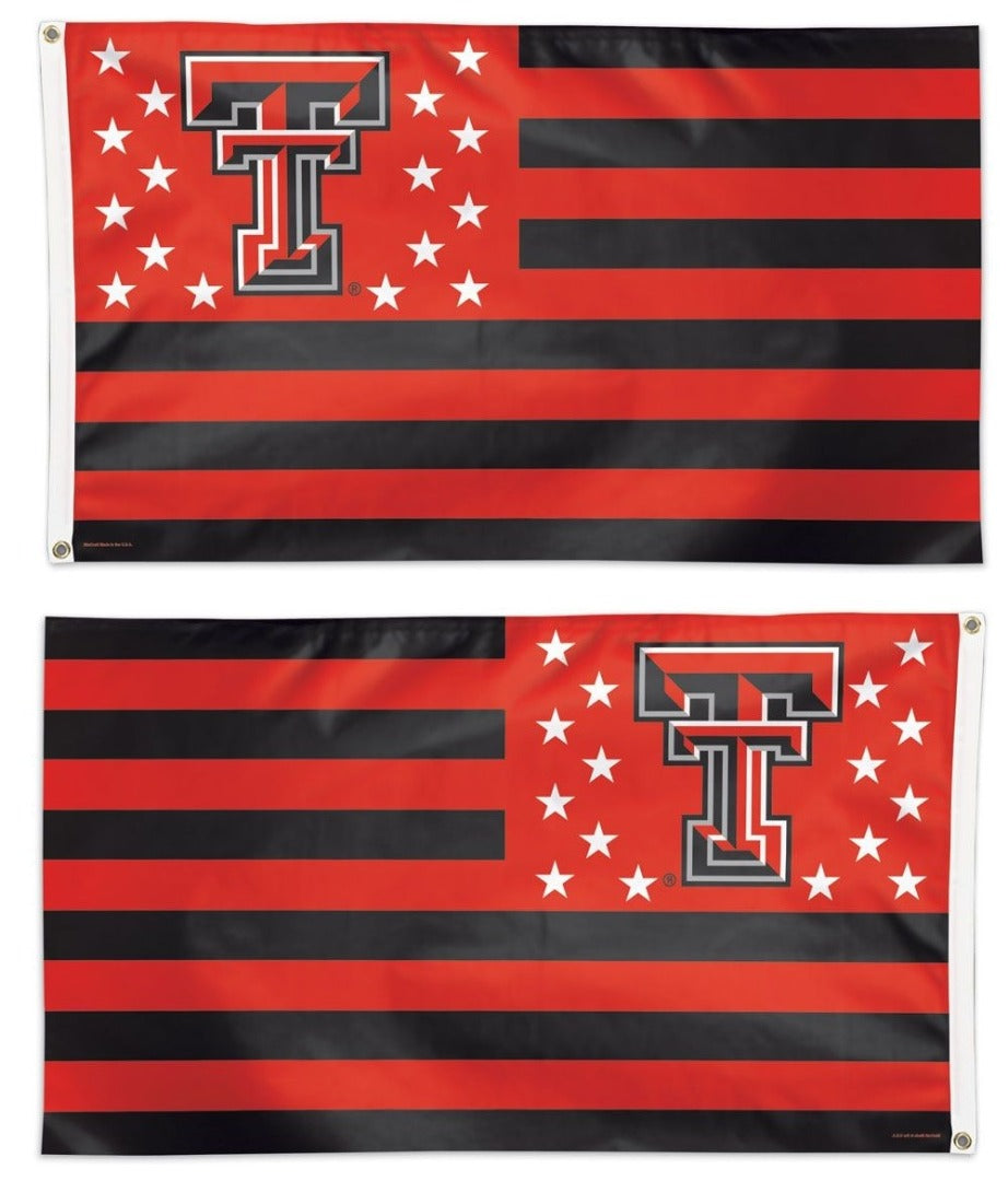 Texas Tech Flag 3x5 Stars and Stripes Americana