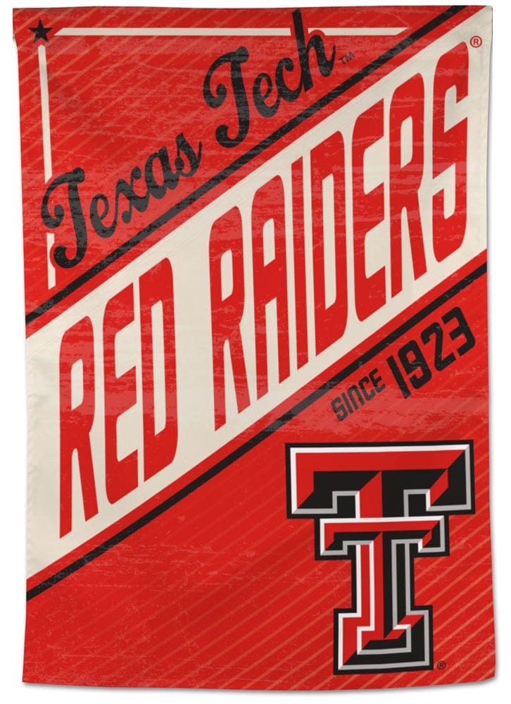 Texas Tech Red Raiders Banner Retro House Flag TTU