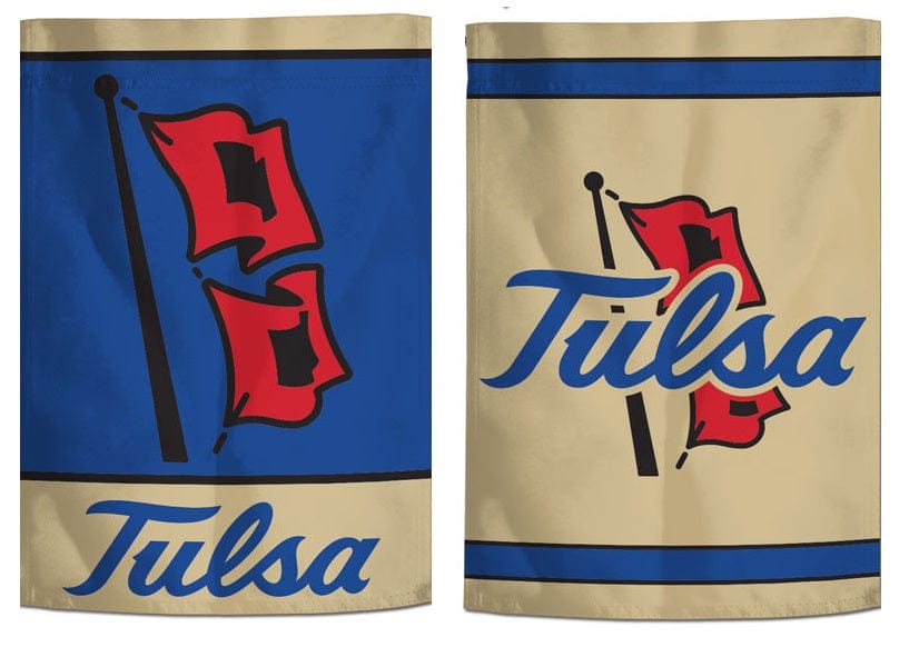 Tulsa Garden Flag 2 Sided Drillers Logo