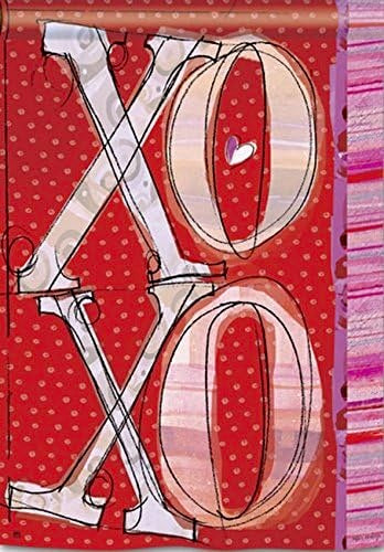 XOXO Valentine Banner Vertical Decorative Flag