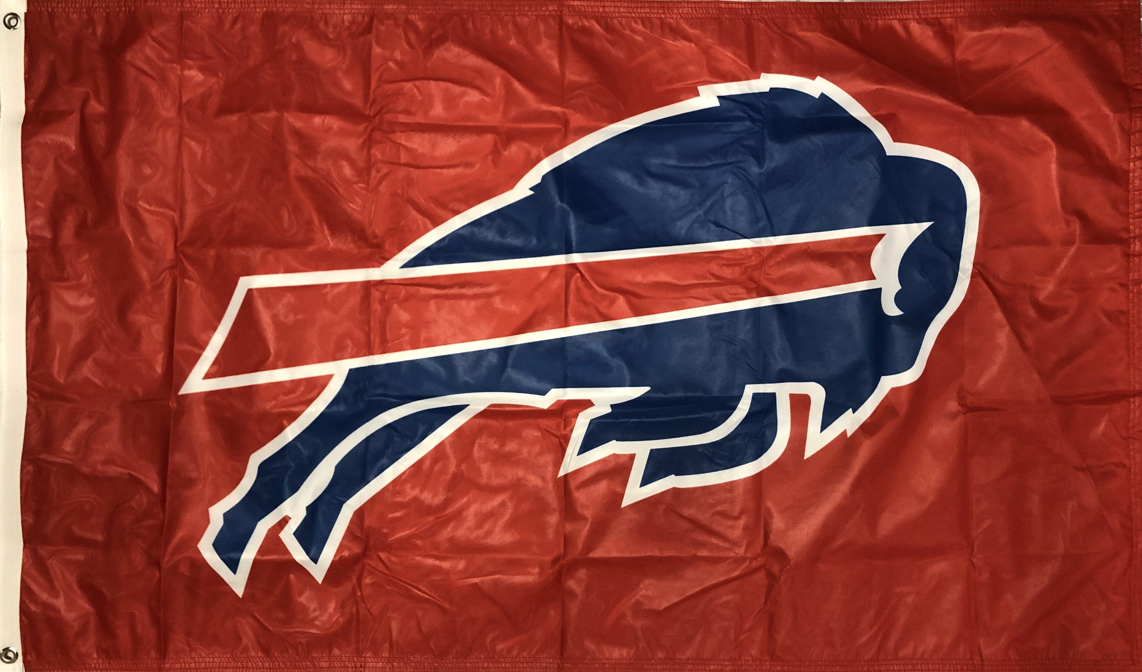 Buffalo Bills Flag 3x5 Red Logo NFL Single Sided or 2 Sided ...