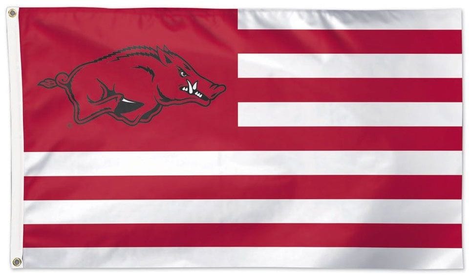 Arkansas Razorbacks Flag 3x5 Stripes Americana