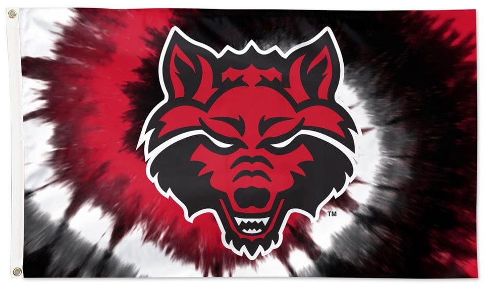 Arkansas State Red Wolves Flag 3x5 Tie Dye