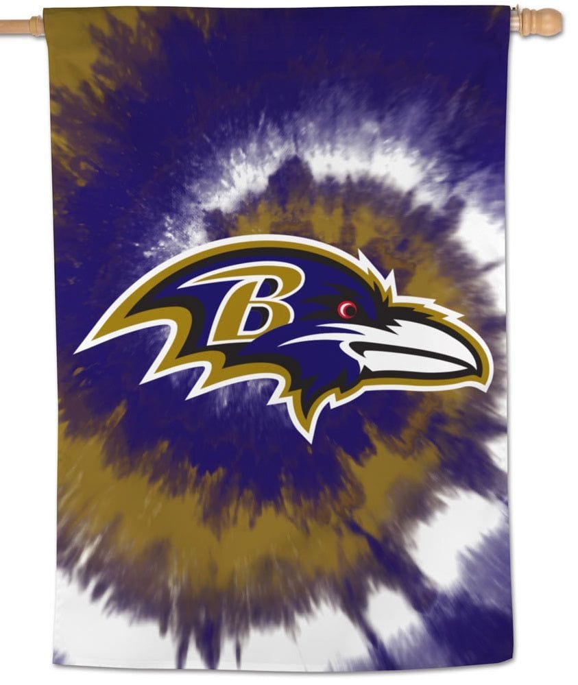 Baltimore Ravens Flag Tie Dye Logo House Banner NFL