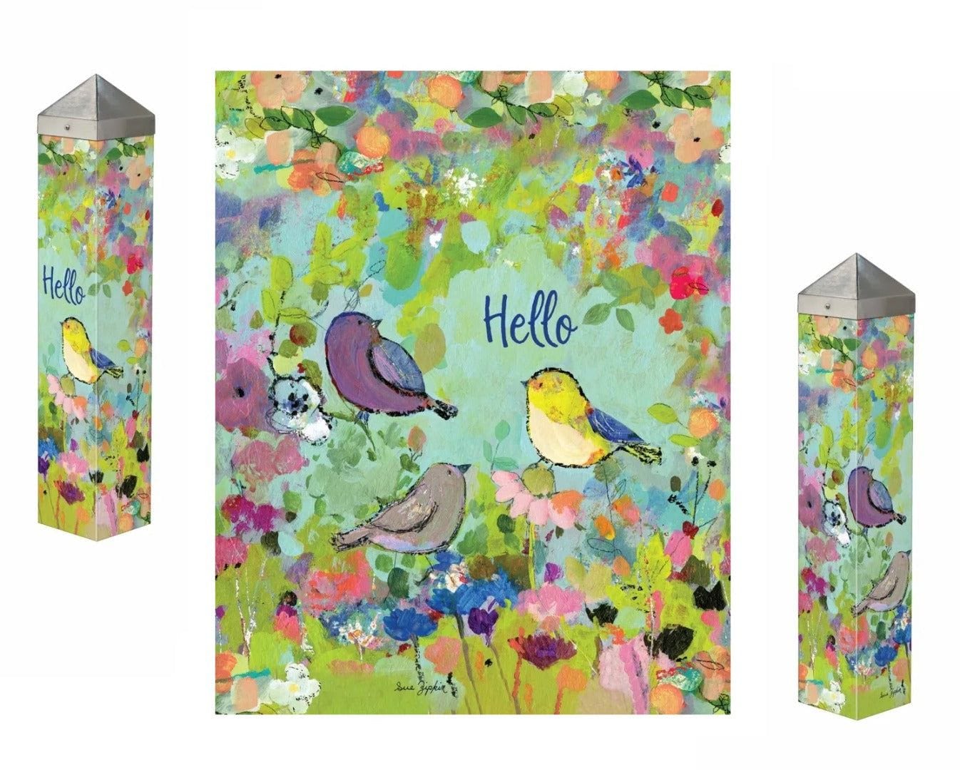 Bird Hello Art Pole 20 Inches Tall | Heartland Flags