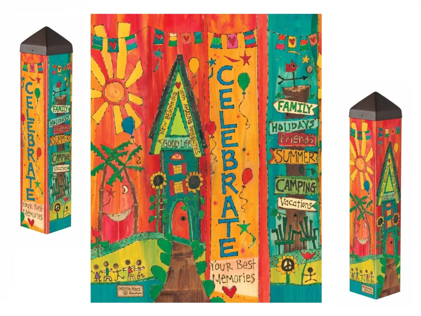 Celebrate Retirement Art Pole 20 Inches Stephanie Burgess