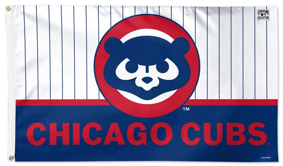 Chicago Cubs Flag 3x5 Pinstripe Cooperstown MLB