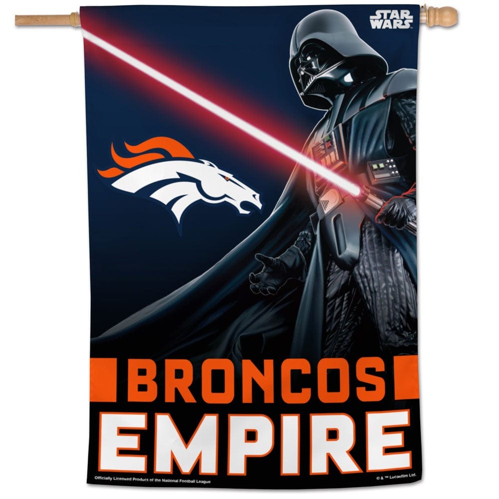 Denver Broncos Empire Flag Star Wars House Banner NFL