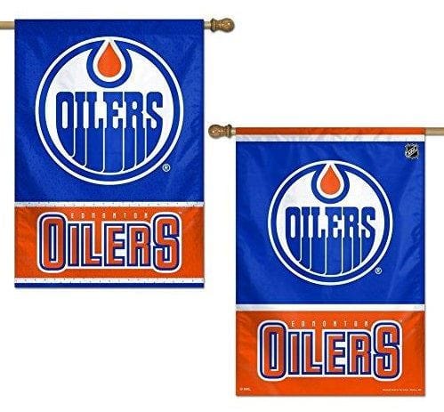 Edmonton Oilers Banner 2 Sided Vertical Flag