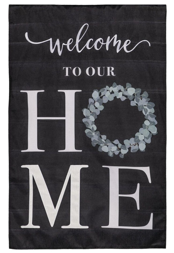 Eucalyptus Welcome Banner 2 Sided Home House Flag