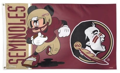 Florida State Flag Seminoles 3x5 Mickey Mouse Disney