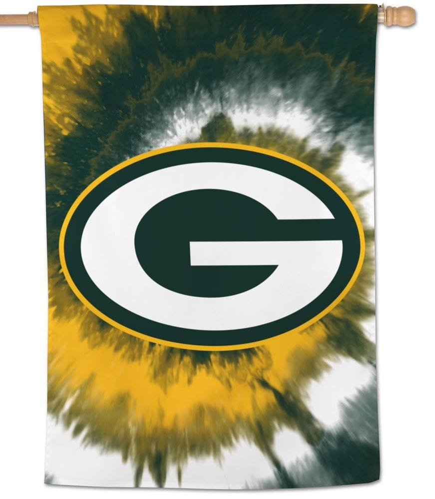 Green Bay Packers Flag Tie Dye Logo House Banner NFL