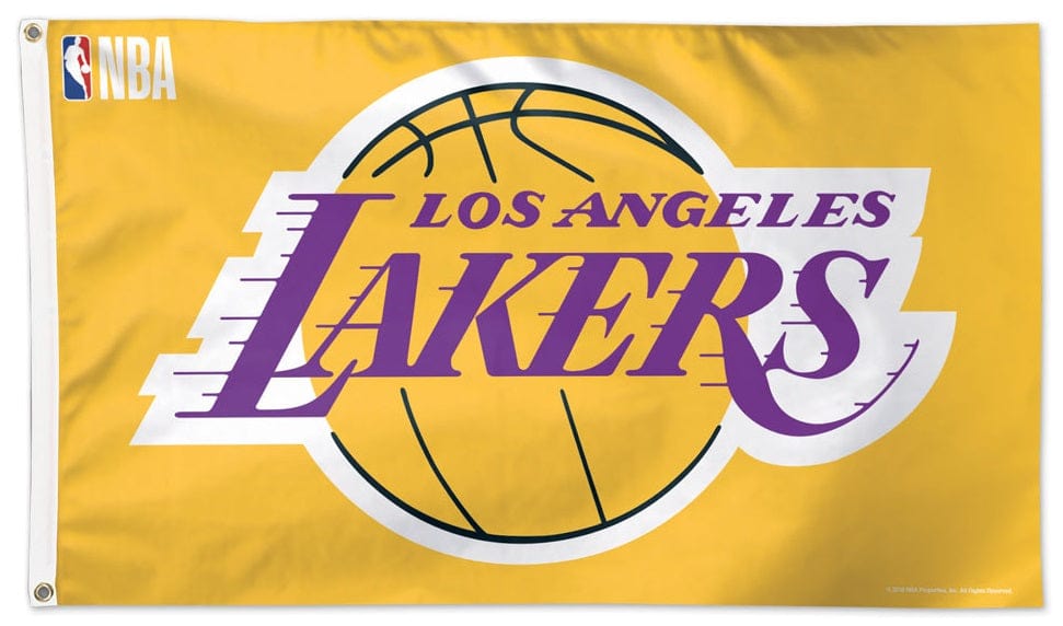 Los Angeles Lakers Flag 3x5 Yellow NBA