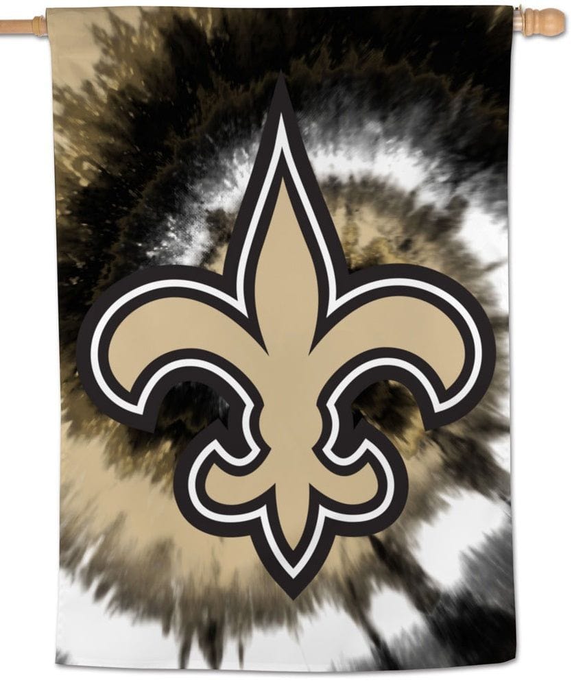 New Orleans Saints Flag Tie Dye Logo House Banner