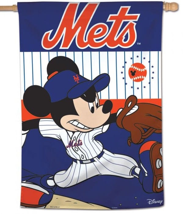 New York Mets Flag Mickey Mouse Banner Baseball MLB