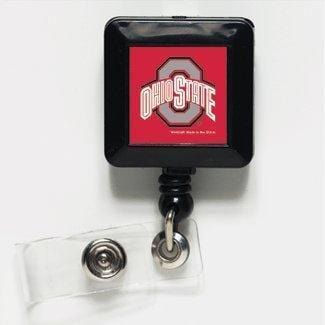 Ohio State Buckeyes Reel OSU Retractable Badge Holder
