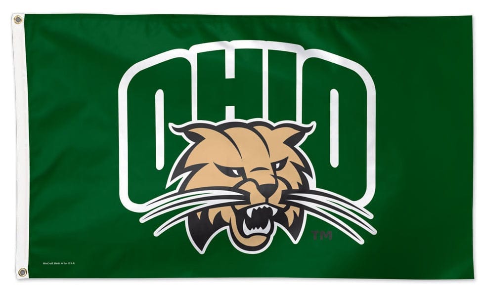 Ohio University Flag 3x5 Bobcats Logo