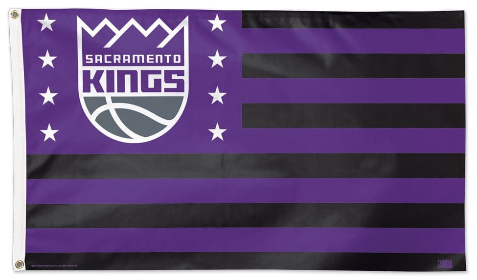 Sacramento Kings Flag 3x5 Americana Stars and Stripes NBA