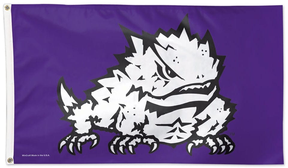 TCU Flag 3x5 Horned Frogs Logo | Heartland Flags