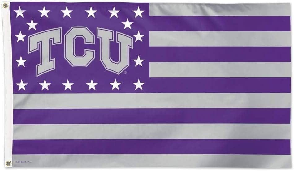 TCU Flag 3x5 Patriotic Stars Stripes College Flag