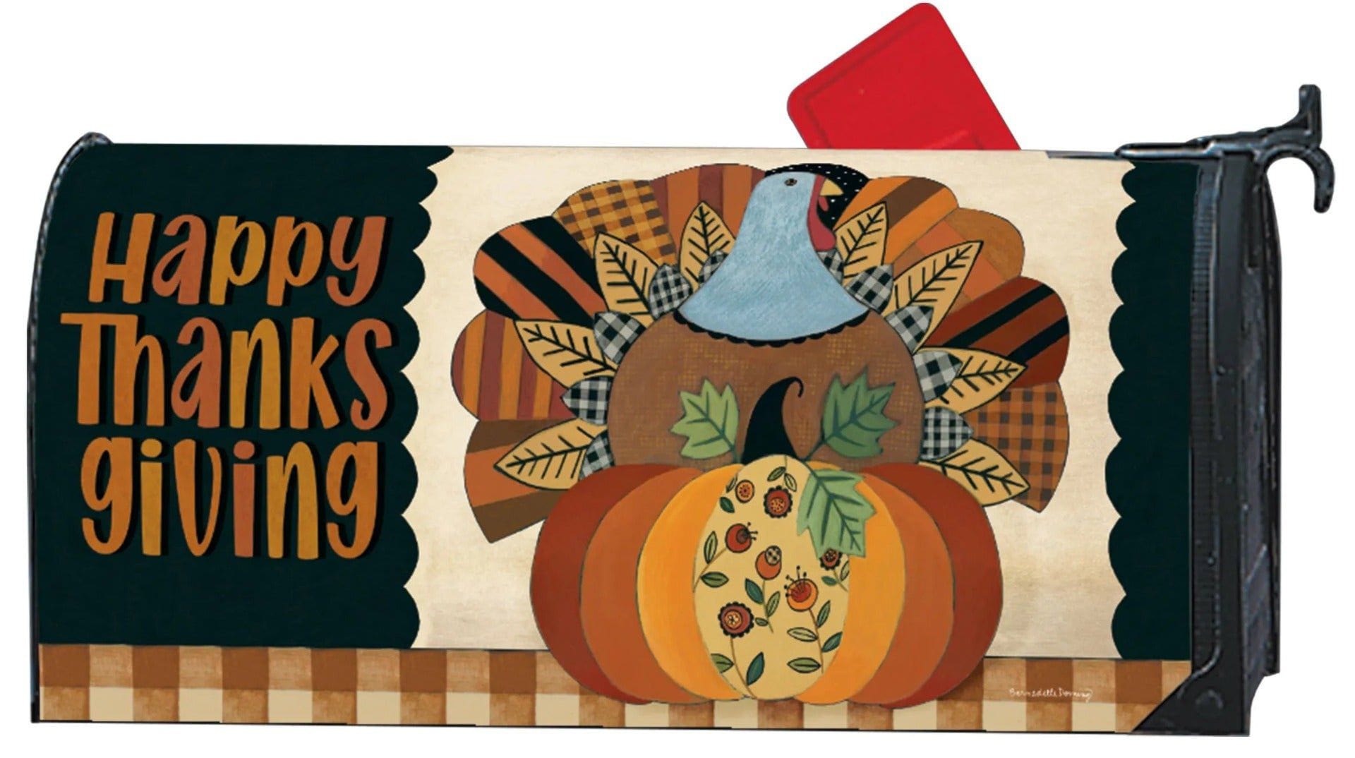 Thanksgiving Turkey Mailbox Cover Mailwrap